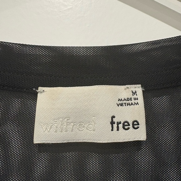 Wilfred | Tops | Wilfred Black Mesh Long Sleeve Top | Poshmark